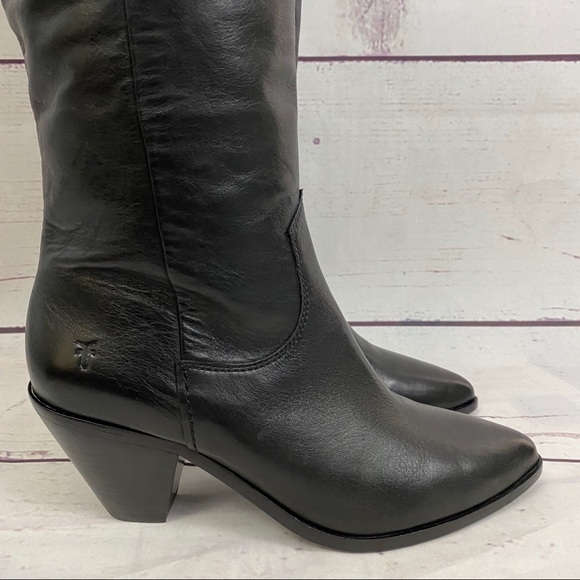 Frye | Shoes | Frye Lila Slouch Tall Leather Heels Boots | Poshmark